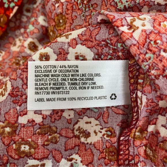Universal Thread | Tops | Nwt Universal Thread Womens Boho Floral Print ...